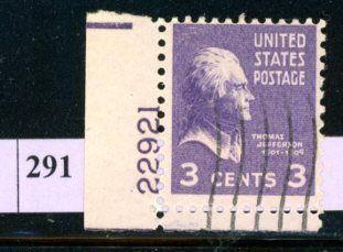PKStamps - USA - 807 - Used - Plate Number Single #21-291 | United ...