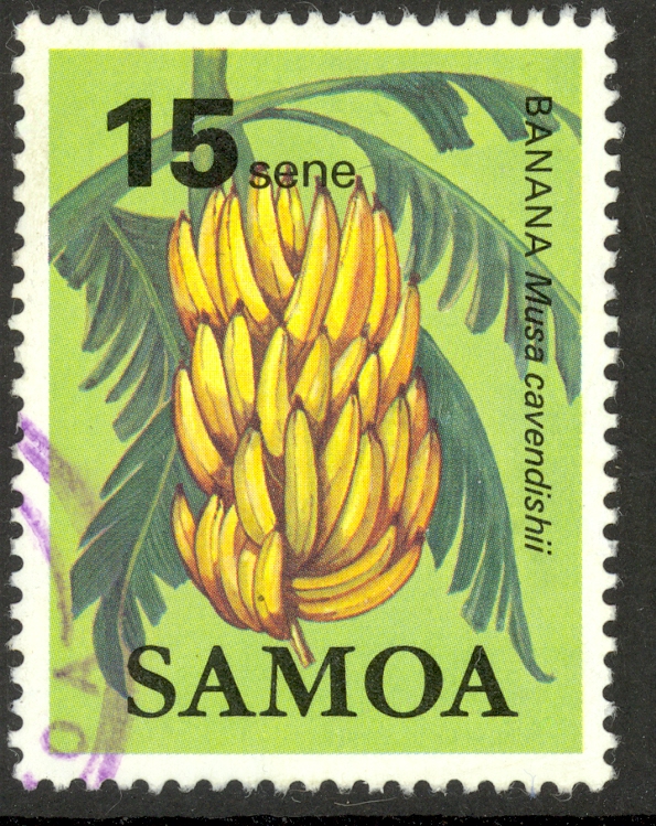 SAMOA 1983-84 15s BANANAS Fruit Pictorial Sc 609 VFU / HipStamp