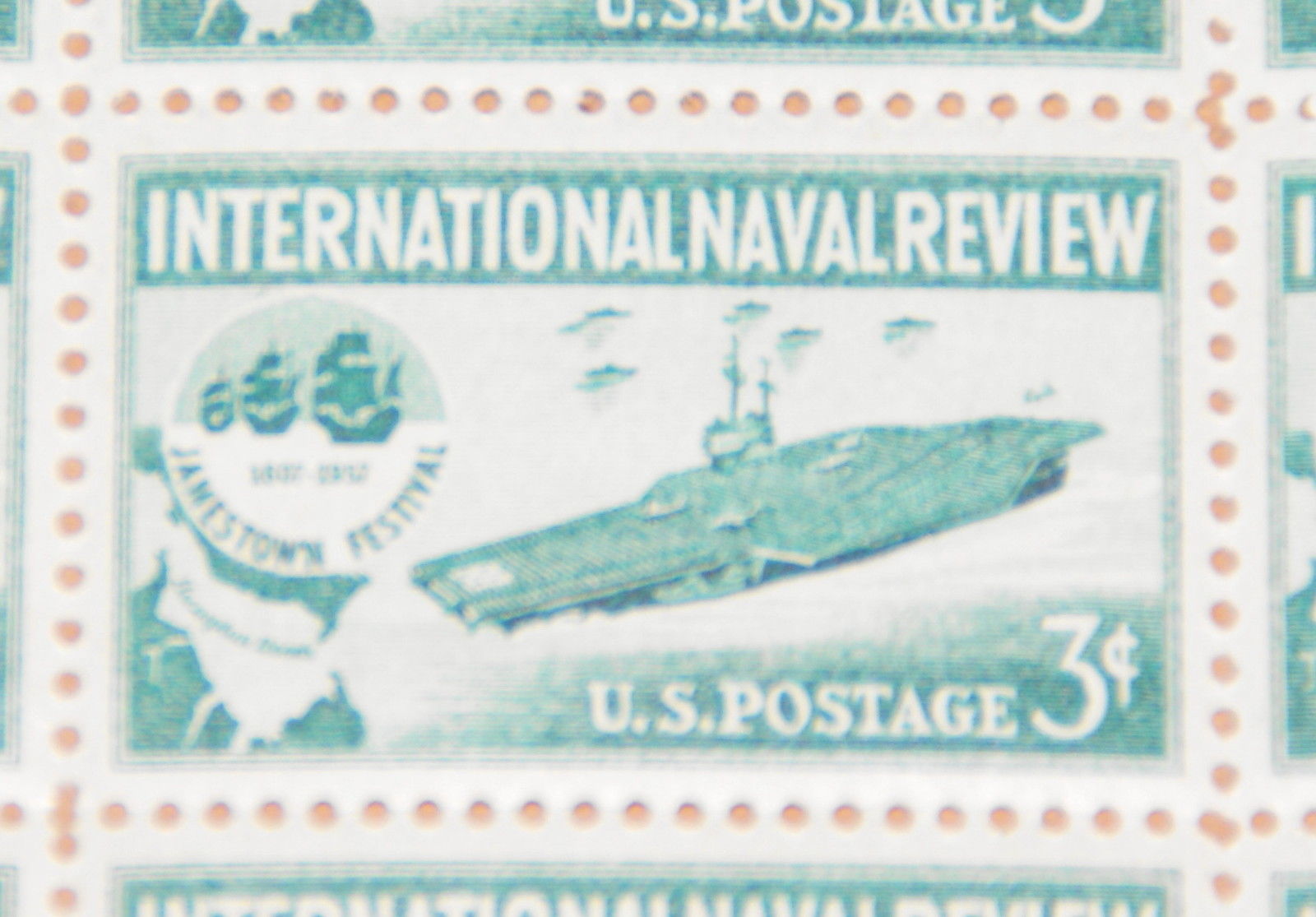 1957 sheet, International Naval Review Issue Sc# 1091 | United States ...