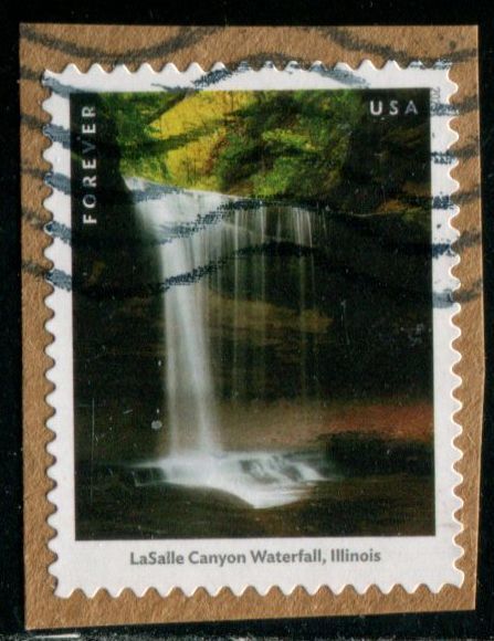 5800k US (63c) Waterfalls - LaSalle Canyon Waterfalls SA, used on paper ...