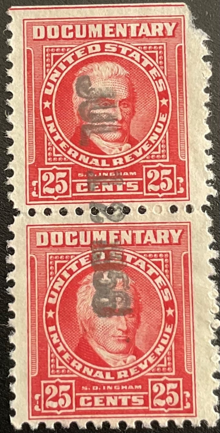 US Used #R662 Vertical Pair Fault Revenue Documentary S D Ingram L12 ...