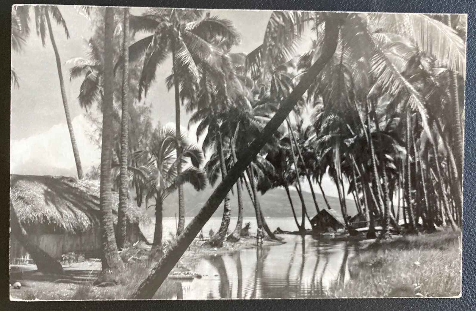 1956 Papeete Tahiti Real Picture Postcard Cover to El Monte CA Usa ...