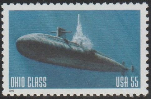 3377, Single, "Ohio Class Sub.- USS Maryland" MNH, .55 cent | United ...