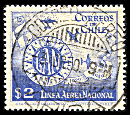 Chile C125, used, 20th Anniversary of Linea Aerea Nacional | Central ...