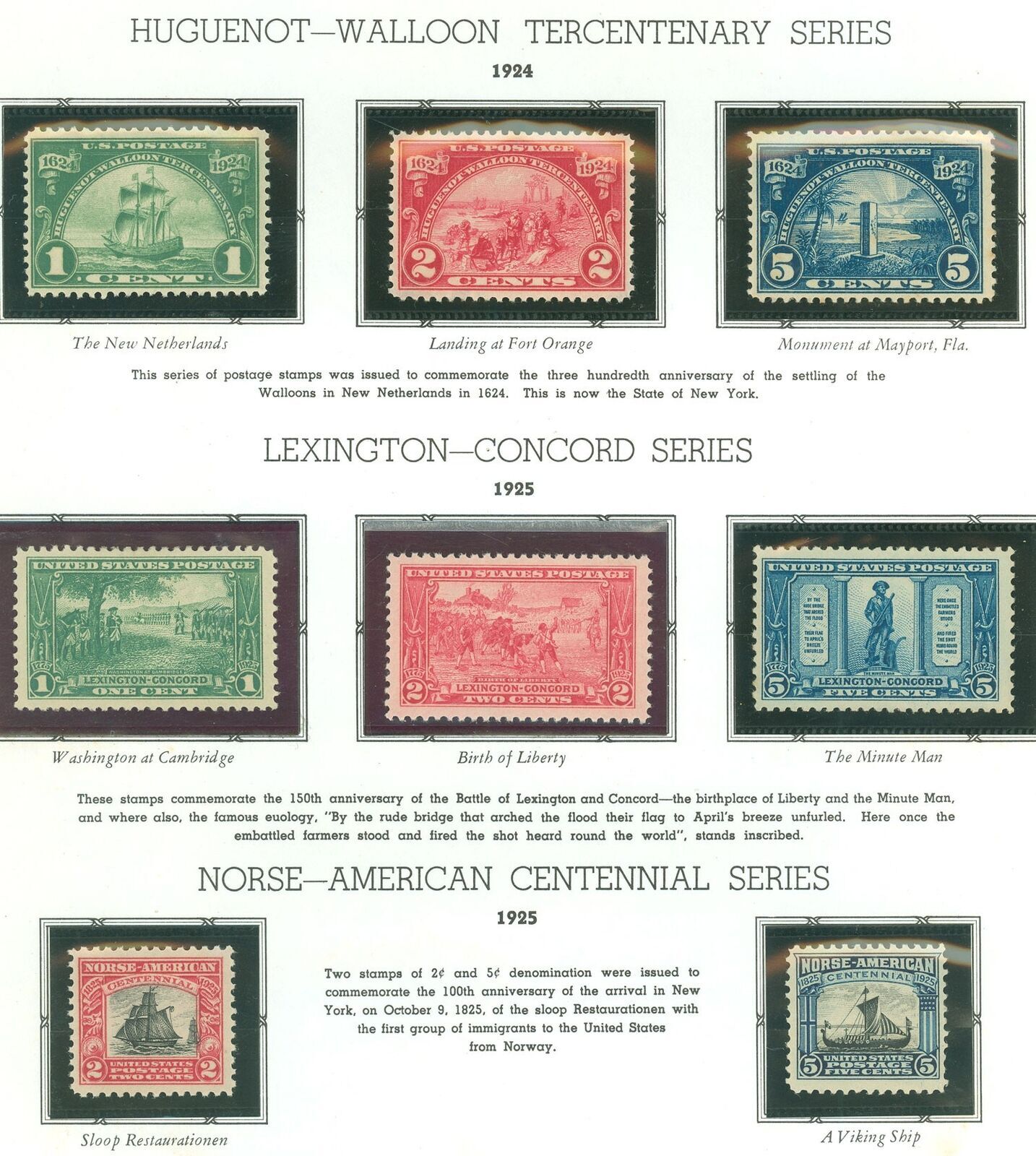 US SCOTT Lot of Commems, #614-7 Hinged or NG, #618-21 Mint-NH, SCV $80. ...