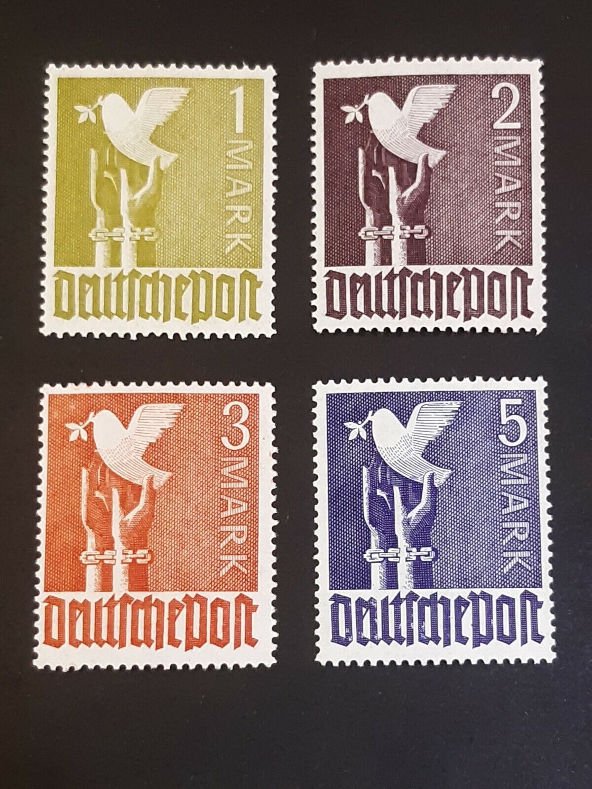 Joint Allied Occupation Zone 1947/48 Dove of Peace ** MNH full set ...
