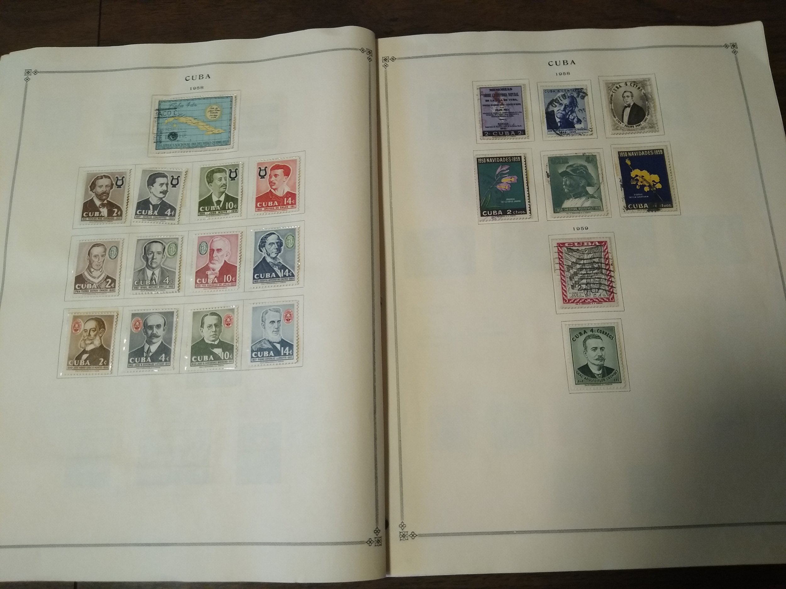 collection on pages 10% of Scott CV Cuba 1949-61 CV $230 | Caribbean ...