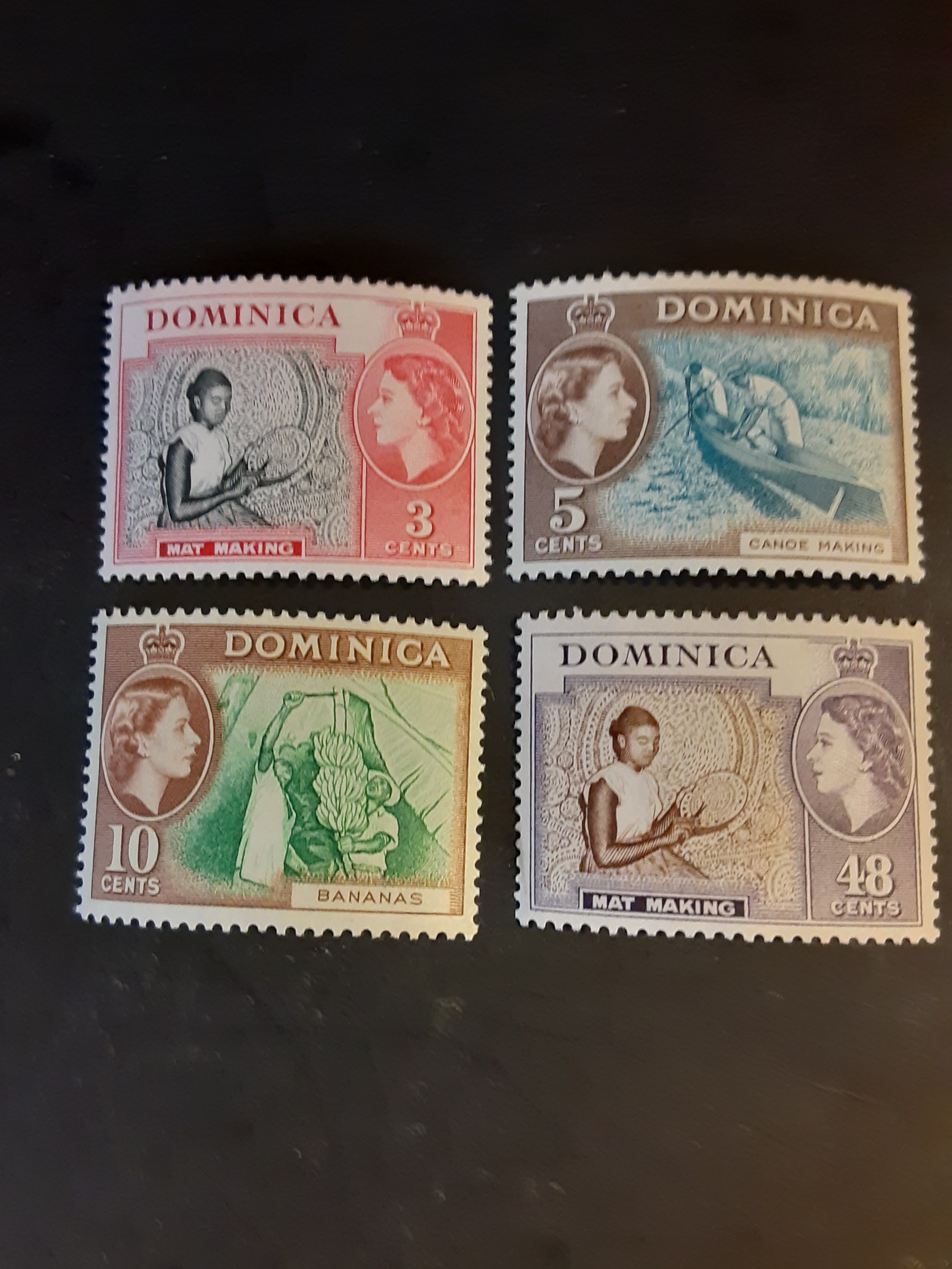 +Dominica #157-160 MH | Caribbean - Dominica, General Issue Stamp ...