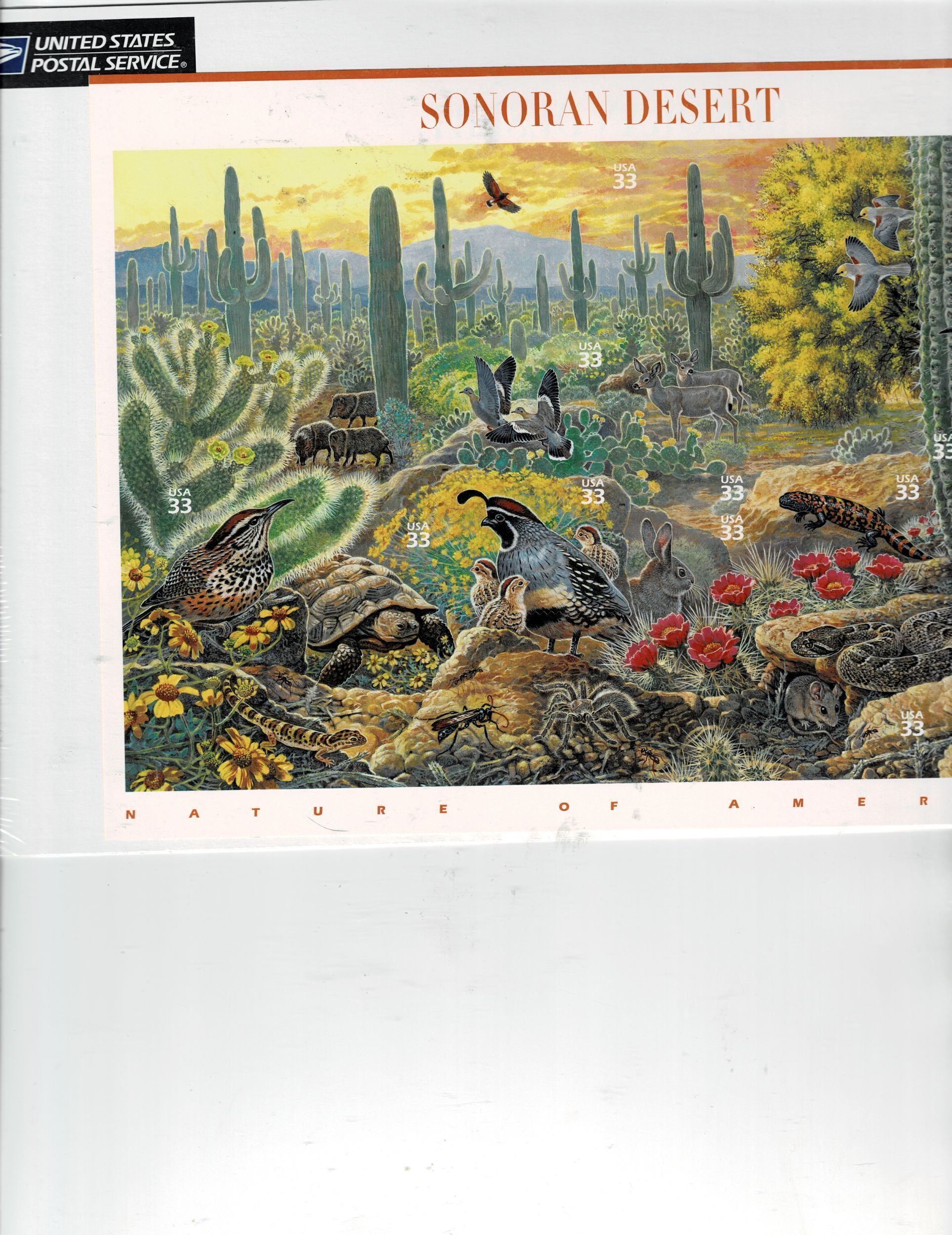Sonara Desert 33c US Postage Sheet #3293 VF MNH | United States ...