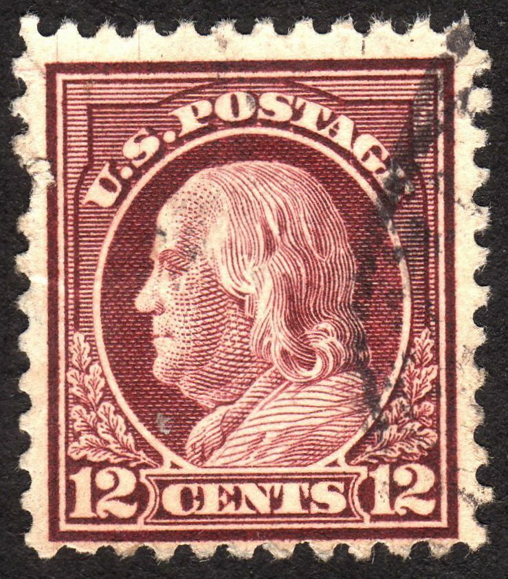 1917, US 12c, Franklin, Used, Sc 512 | United States, General Issue ...