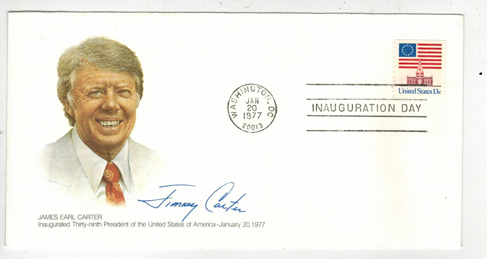 JIMMY CARTER PRESIDENT 1977 INAUGURATION DAY JEC-18 Fleetwood Color D.C ...