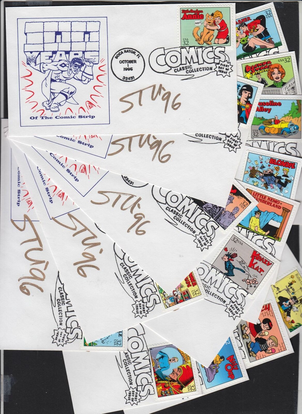 1995 COMIC STRIP CLASSICS set of 20 Sc 3000a-t signed Stu Berryhill ...