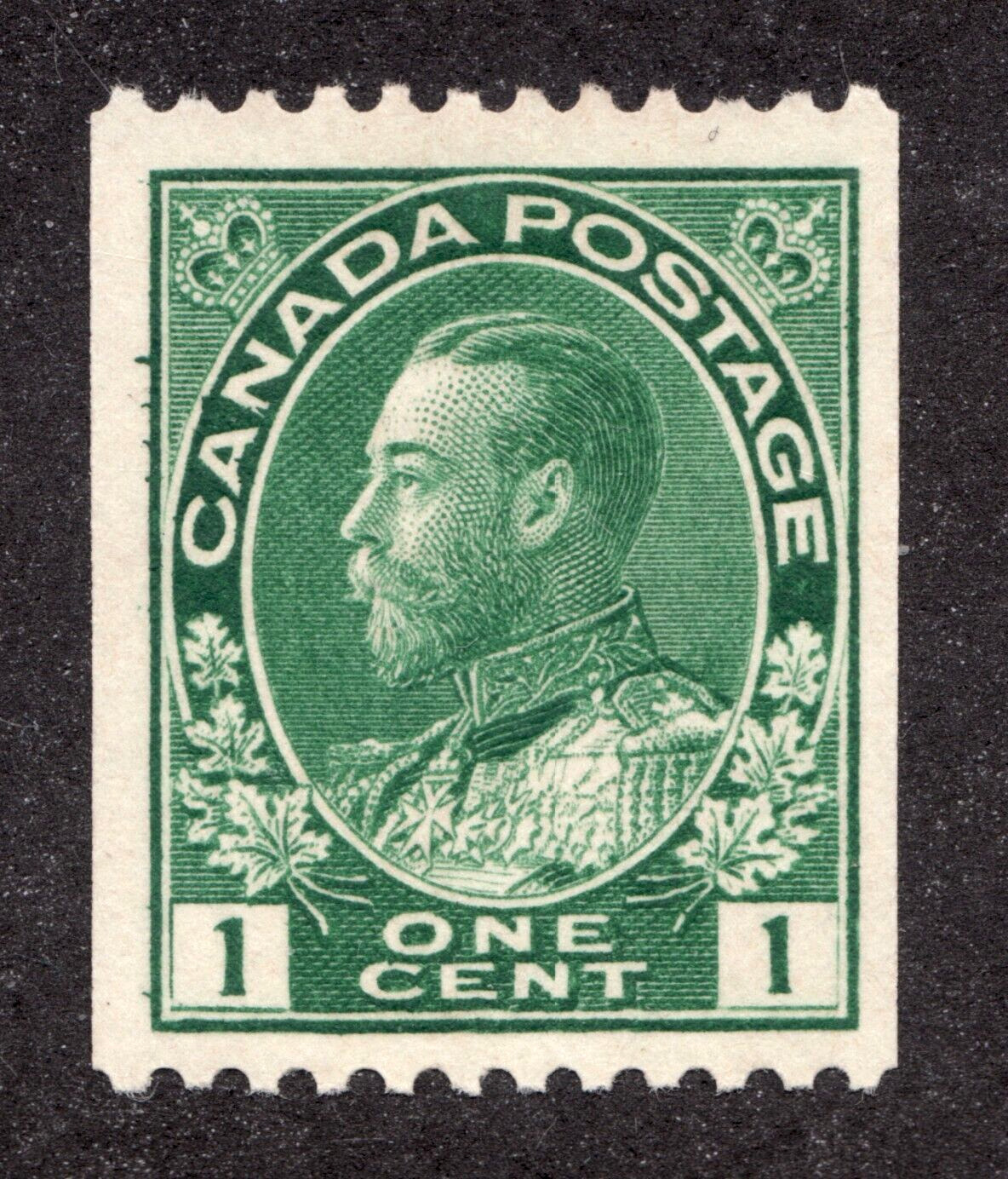 1915 - Sc #131 - 1¢ Canadian Admiral - Coil Type Postage Stamp MNG ...