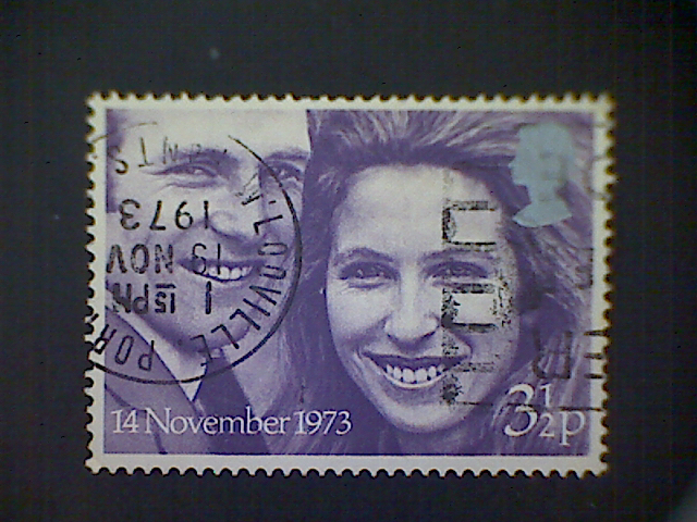 Great Britain, Scott #707, used(o), 1973, Princess Anne and Mark ...
