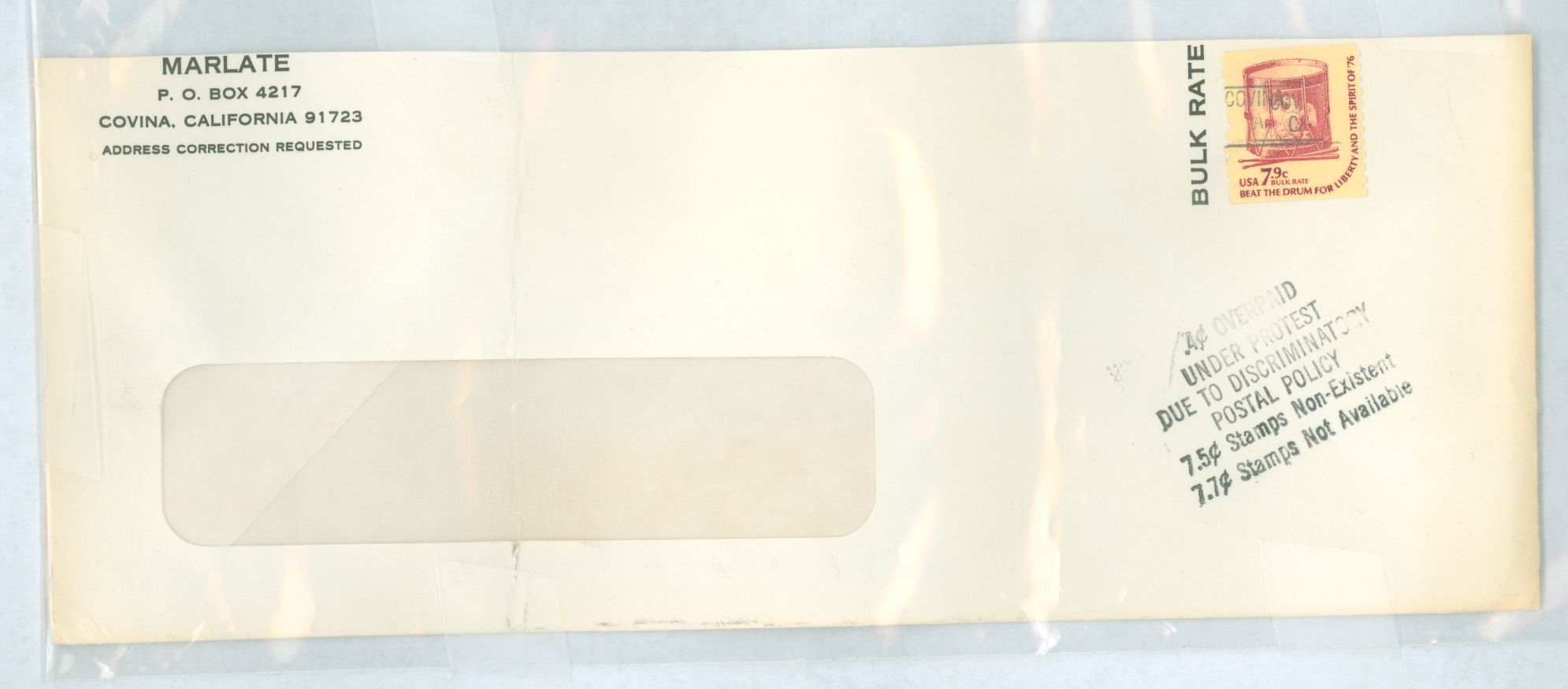 US .4 overpaid under protest due to discriminatory postal policy, rare ...