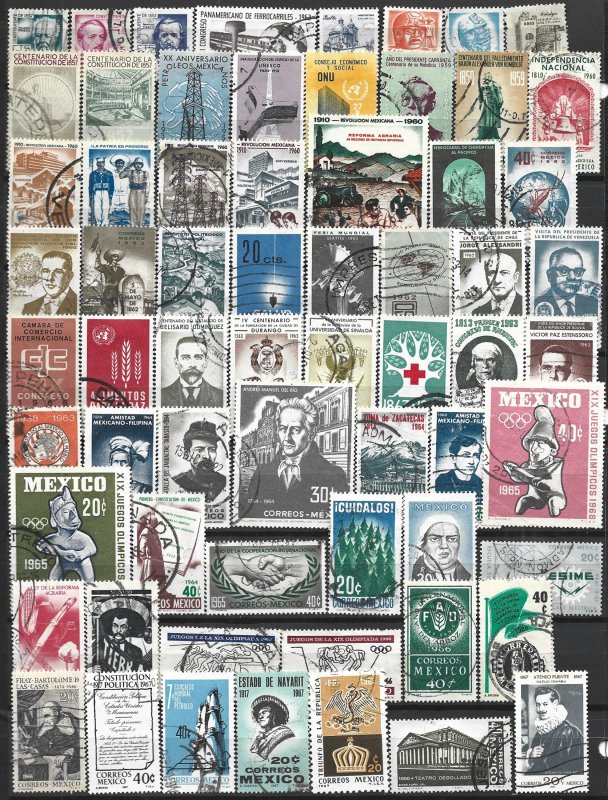 Collection LOT 13776 Mexico 65 Stamps | Central & South America ...