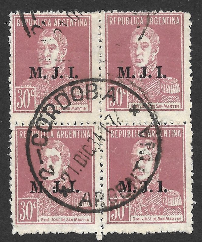 Doyle's_Stamps:Argentine Ministry of Justice Multiples, #OD222B & # ...