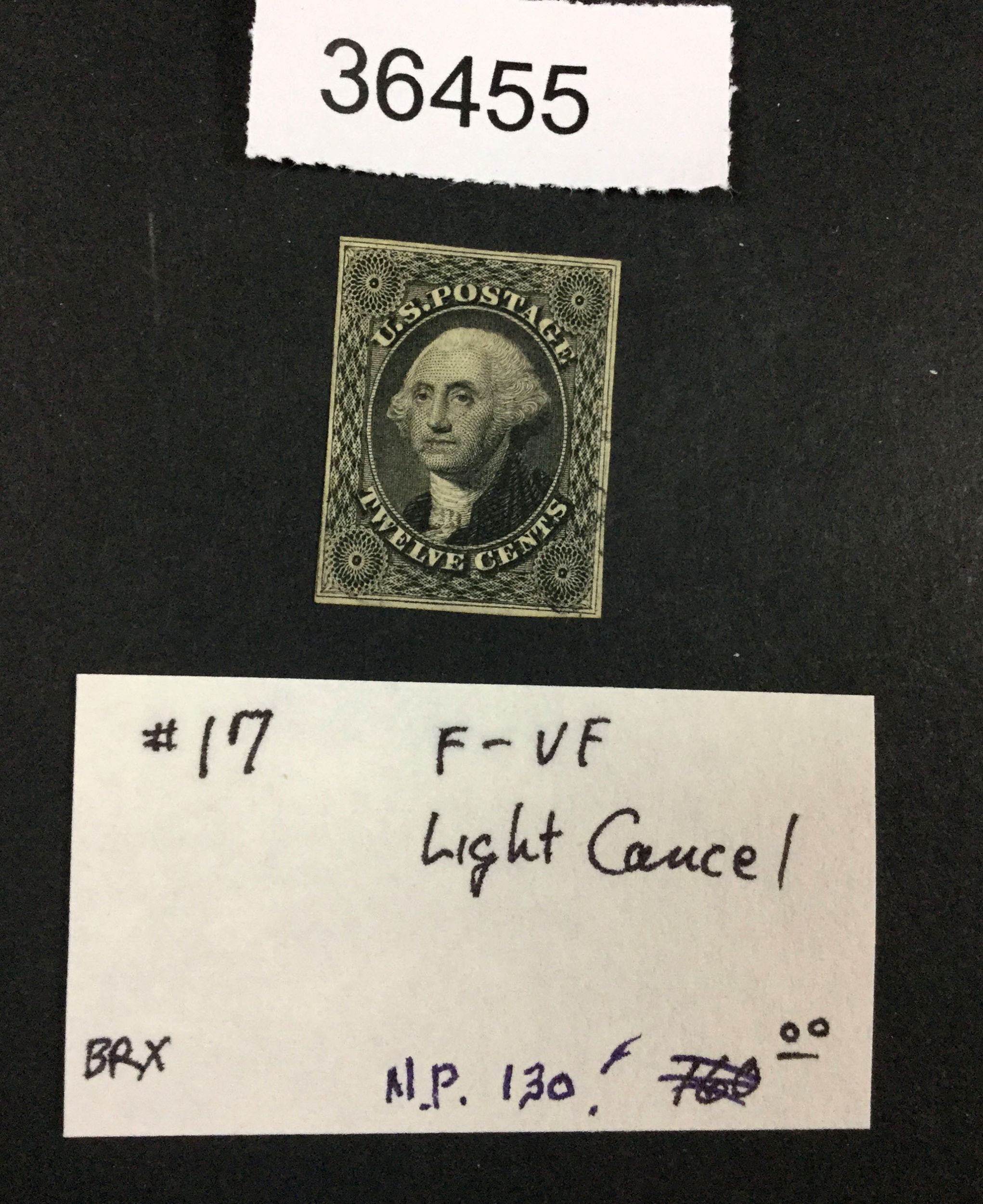 US Stamps #17 Used EX. Richard Champagne Stock LOT #36455 | United ...