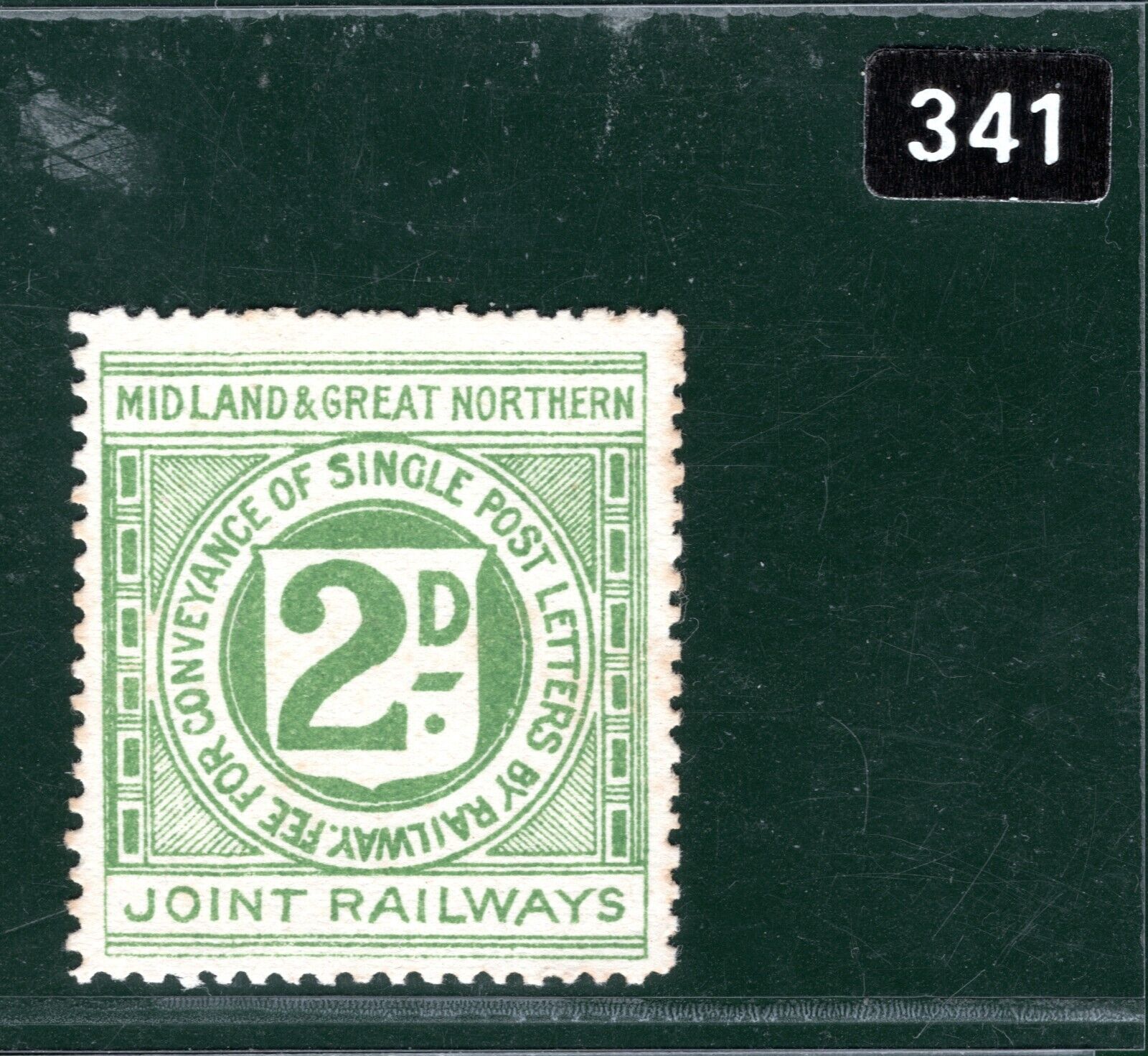 GB M&Gnrjc Railway Letter Stamp 2d Midland & GT Northern Joint Mint MNG ...