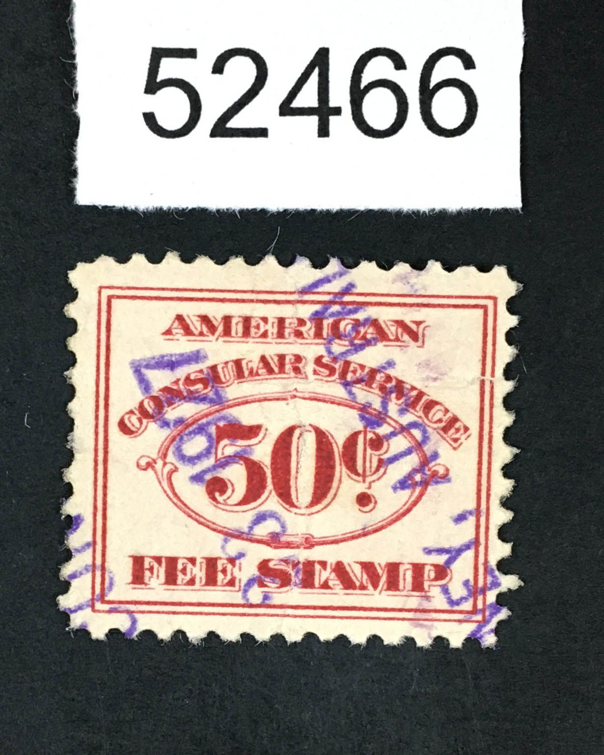 US Stamps # Rk15 Consular Service FEE Used $225 LOT #52466 | United ...