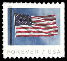 PCBstamps US 5344 Bk Sgl {55c}Flag, MNH, (4) | United States, General ...