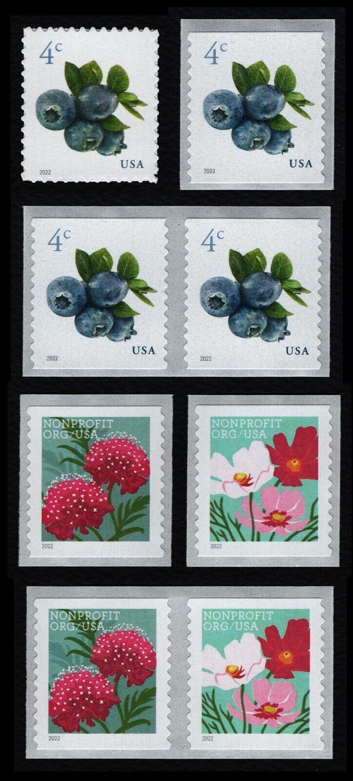 #5652-53, 5664-65 & 5665a-Low value stamps of 2022, Mint **ANY 5 ...