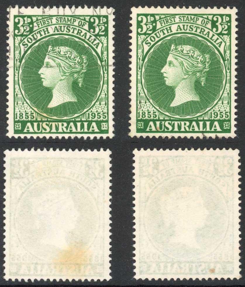 Australia SG288 BW330d weak star in right corner (brown mark on back ...