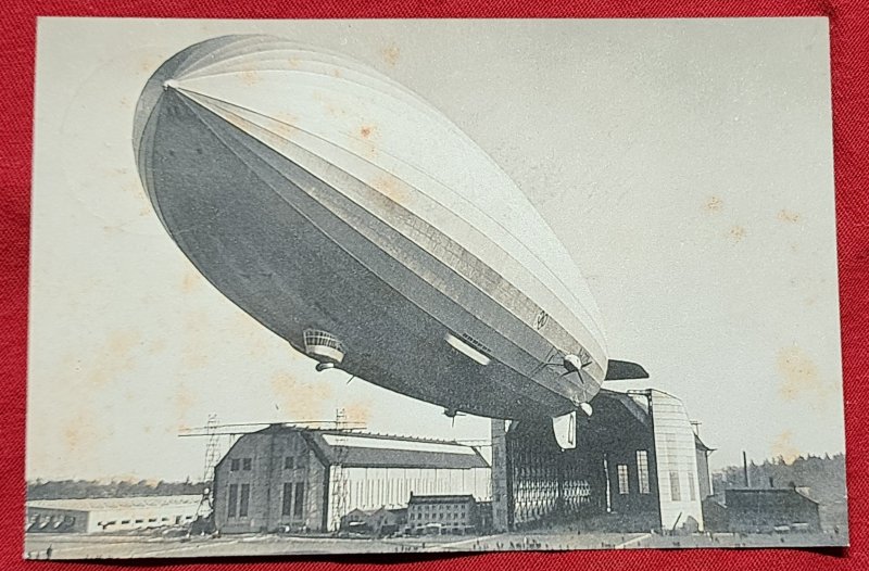 Nazi Germany Third Reich propaganda postcard WWII WW2 German Zeppelin ...