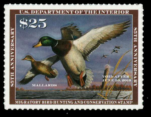 United States #RW85 Mint nh extremely fine Cat$55 2018, $25 Mallards ...