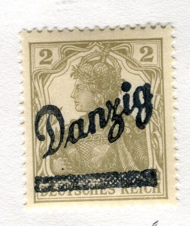 GERMAN DANZIG; Early 1920s Germania issue Unusual Forged Overprint on ...
