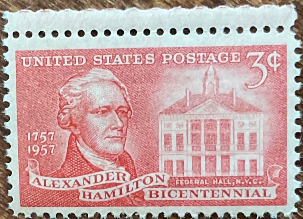 US #1086 MNH Single w/Selvage GS Alexander Hamilton SCV $.30 L10 ...