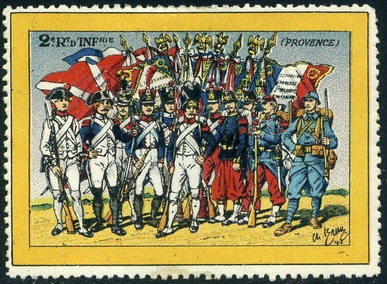 WWI France 2nd Infantry Regiment 'Provence' (2er Régiment d'Infanterie ...
