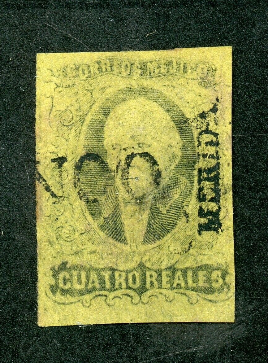 Mexico Hidalgo 1861 Scott 9 Follansbee 9 Merida Finely Used as Shown ...