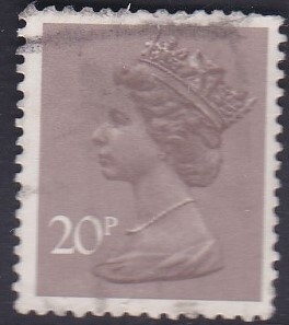 G.B. 1996 - QE II (Machins) - Blackish Violet- 20p - used | Great ...