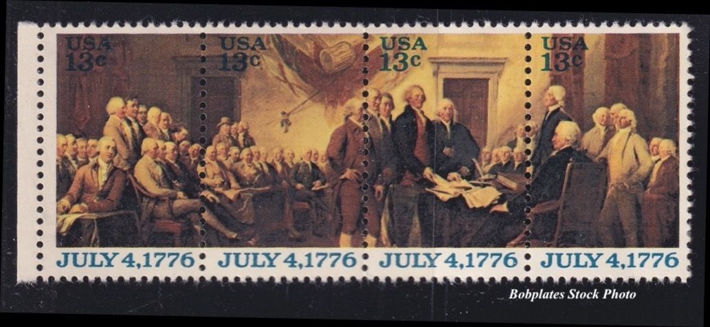 BOBPLATES #1691-4 Declaration of Independence Strip of 4 MNH | United ...