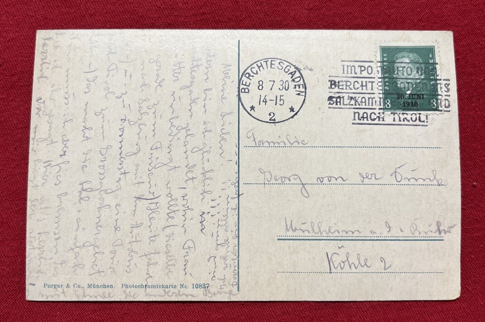 WW1 WWI Imperial German Deutsches Reich Watzmann Glockner photo ...