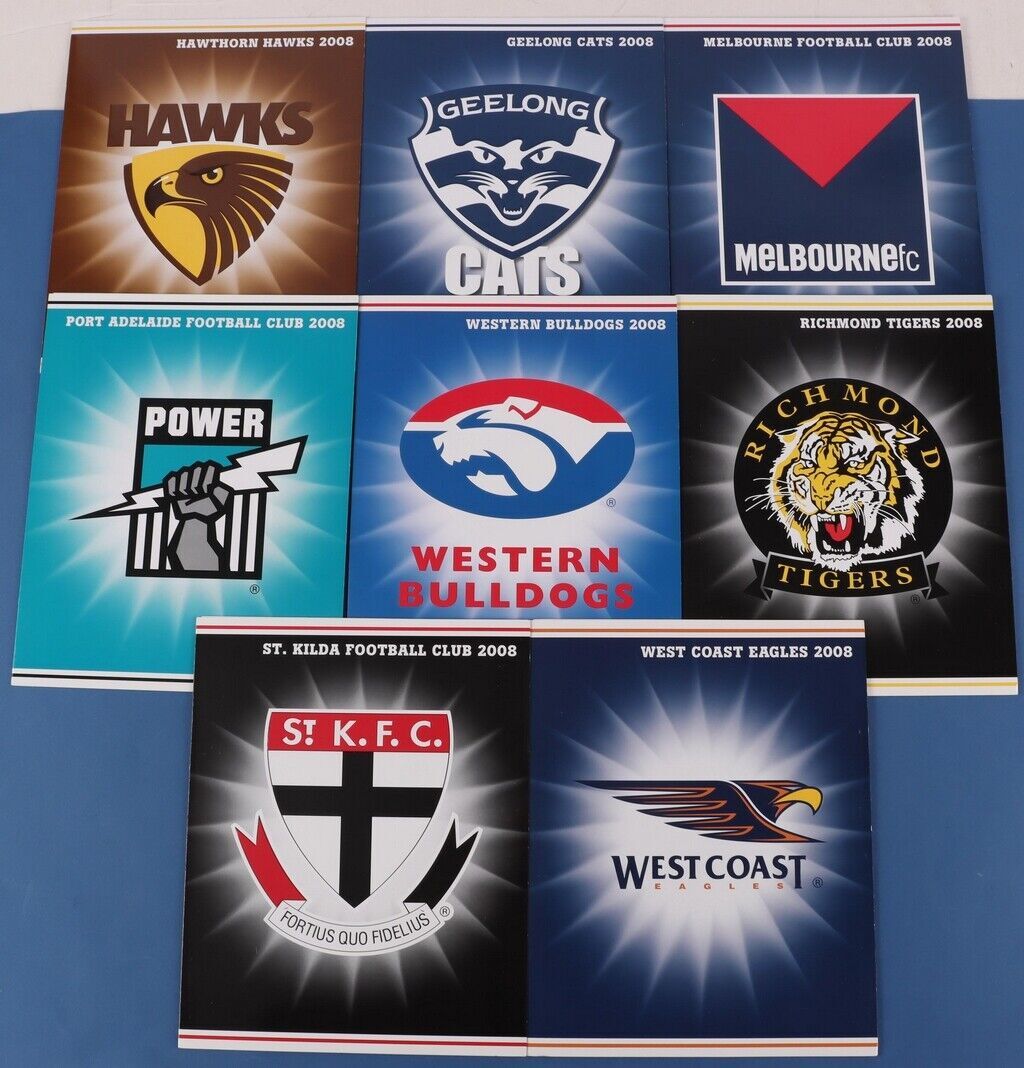 AUSTRALIA 2008 AFL Teams $10 sheetlet folder set of all teams. FV alone ...