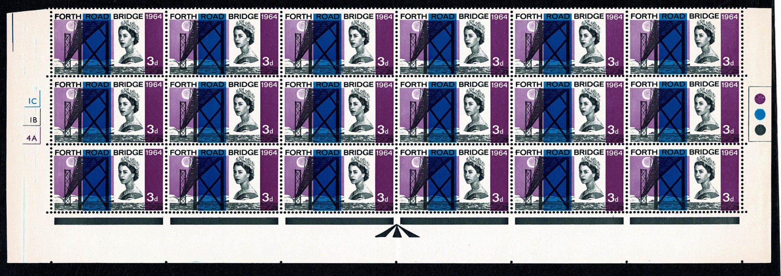 GB 1964 FRB 3d (Ord).Minor Progressive Colour Shift. SG 659 Var ...