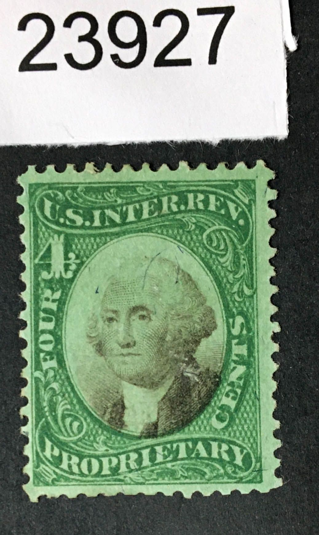 US Stamps # Rb4B Revenue Unused NO GUM CAT. $25 LOT #23927 | United ...