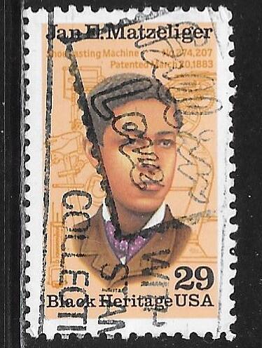 USA 2567: 29c Jan Matzeliger, single, used, VF | United States, General ...
