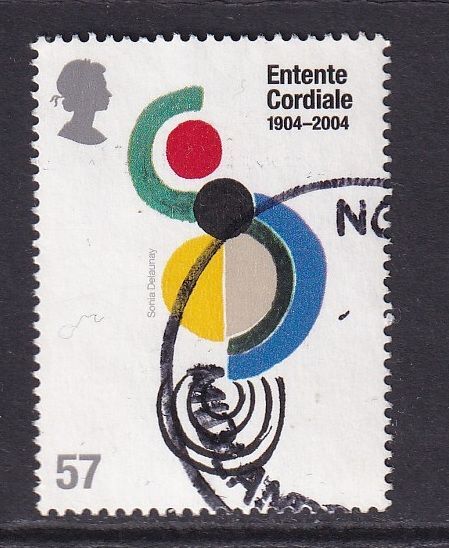 Great Britain #2201 used 2004 entente cordiale 57p | Great Britain ...