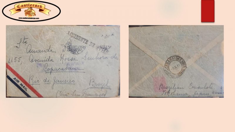 O) 1941 Japan, Yokohama, Wreck Mail, Plane Crash, Diplomatic ...
