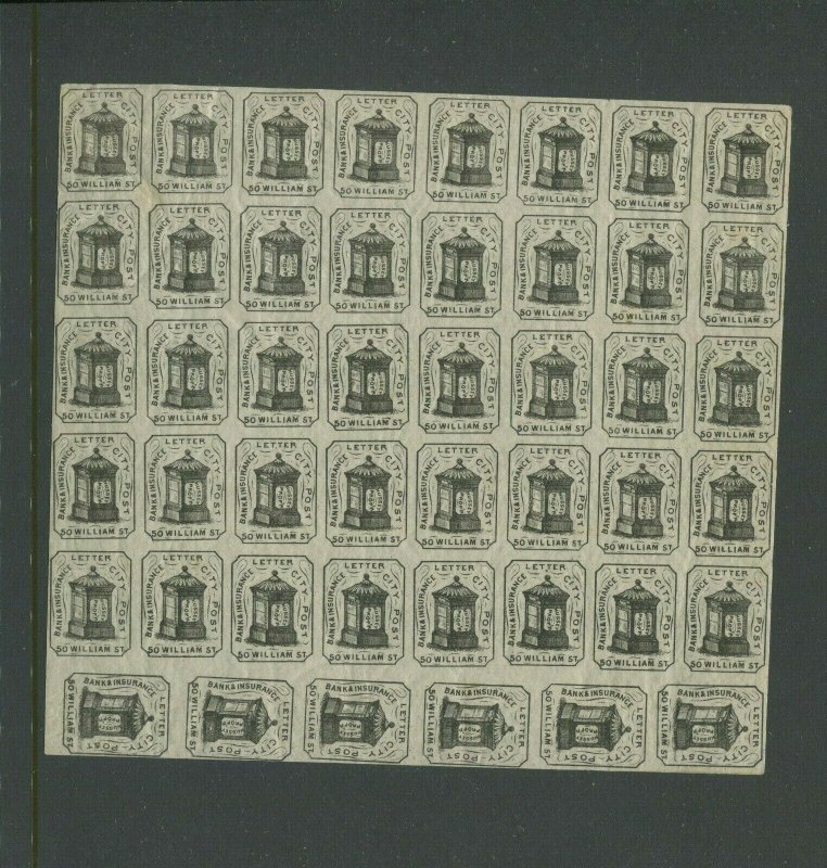 87L6 Sheet of 46 Stamps WITH FULL ORIGINAL GUM RARE VARIETY with PF ...