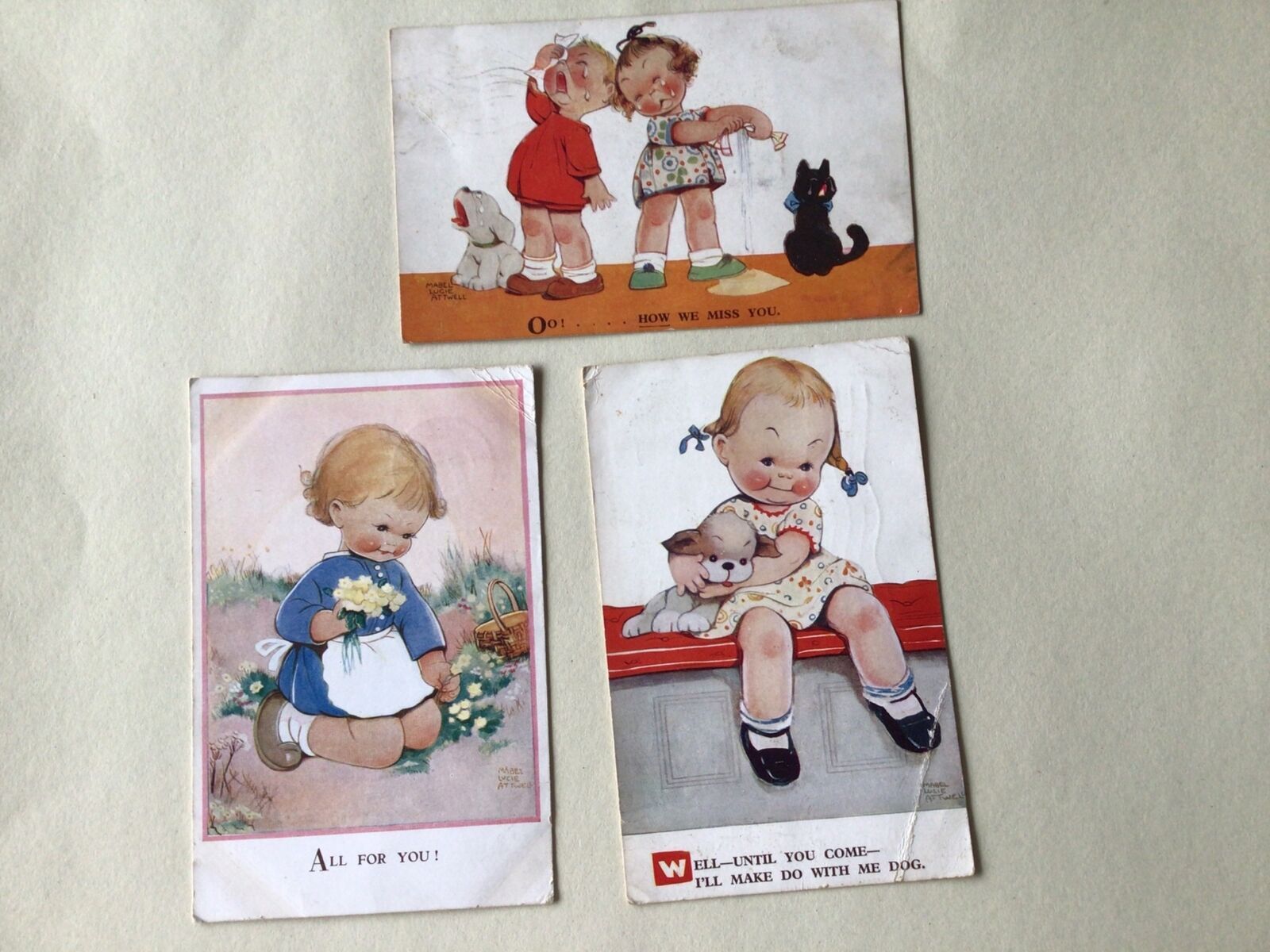 Mabel Lucie Attwell 3 used postcards Ref A401 | Worldwide - Other ...