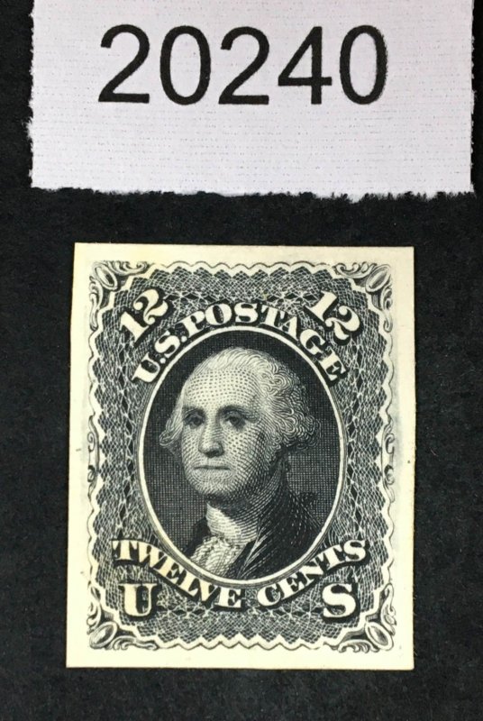 US Stamps # 69p4 Proof on Card XF $30 LOT #20240 | United States, Back ...