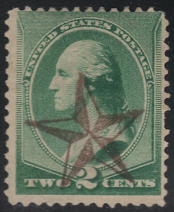 US Scott # 213 2c Washington Fancy Cancel Nice Star Strike | United ...