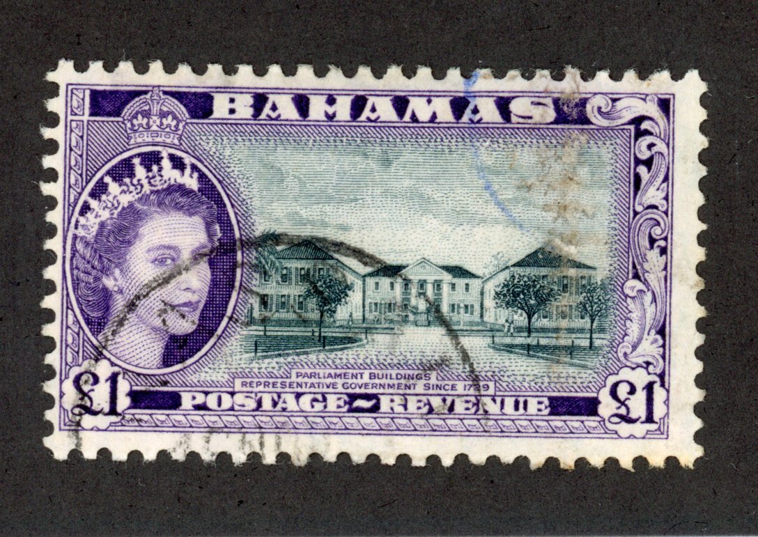 Bahamas 173 U 1964 1L violet & grnsh black | Caribbean - Bahamas ...