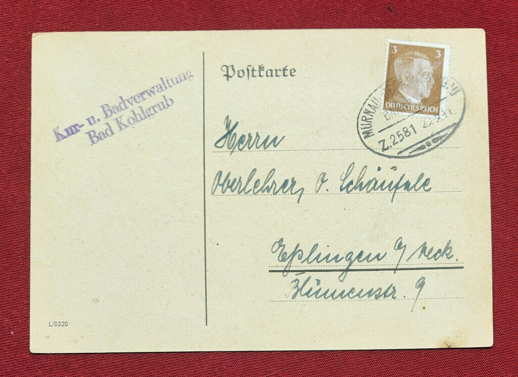 WWII WW2 Nazi Germany Third Reich Postcard Business taken over by ...