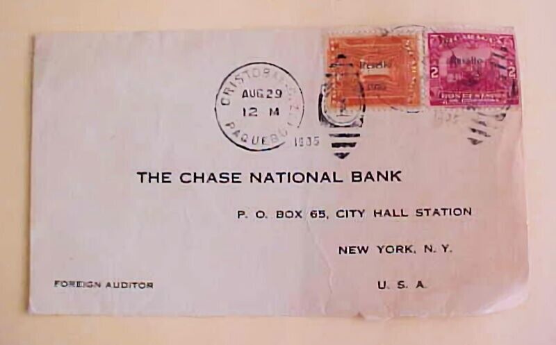 US Canal Zone Nicaragua USE Paquebot Cristobal 1935 on Front Only ...