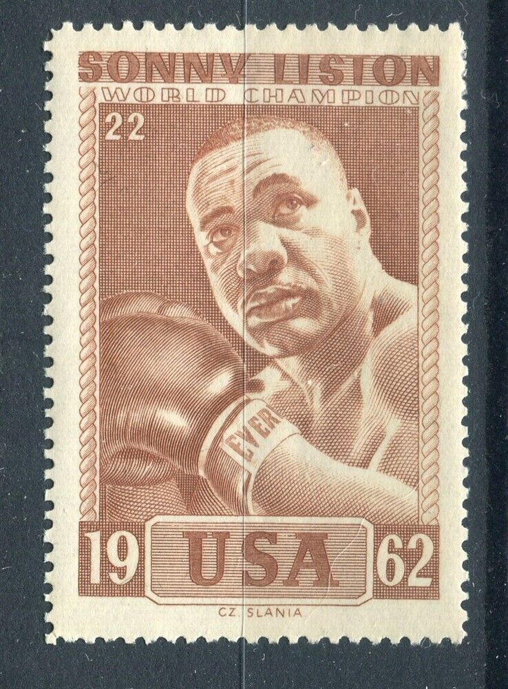 USA; 1960s MINT Boxing Champions Local Cinderella Poster Stamp, Liston ...